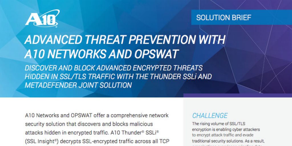 Solution Briefs | A10 Networks