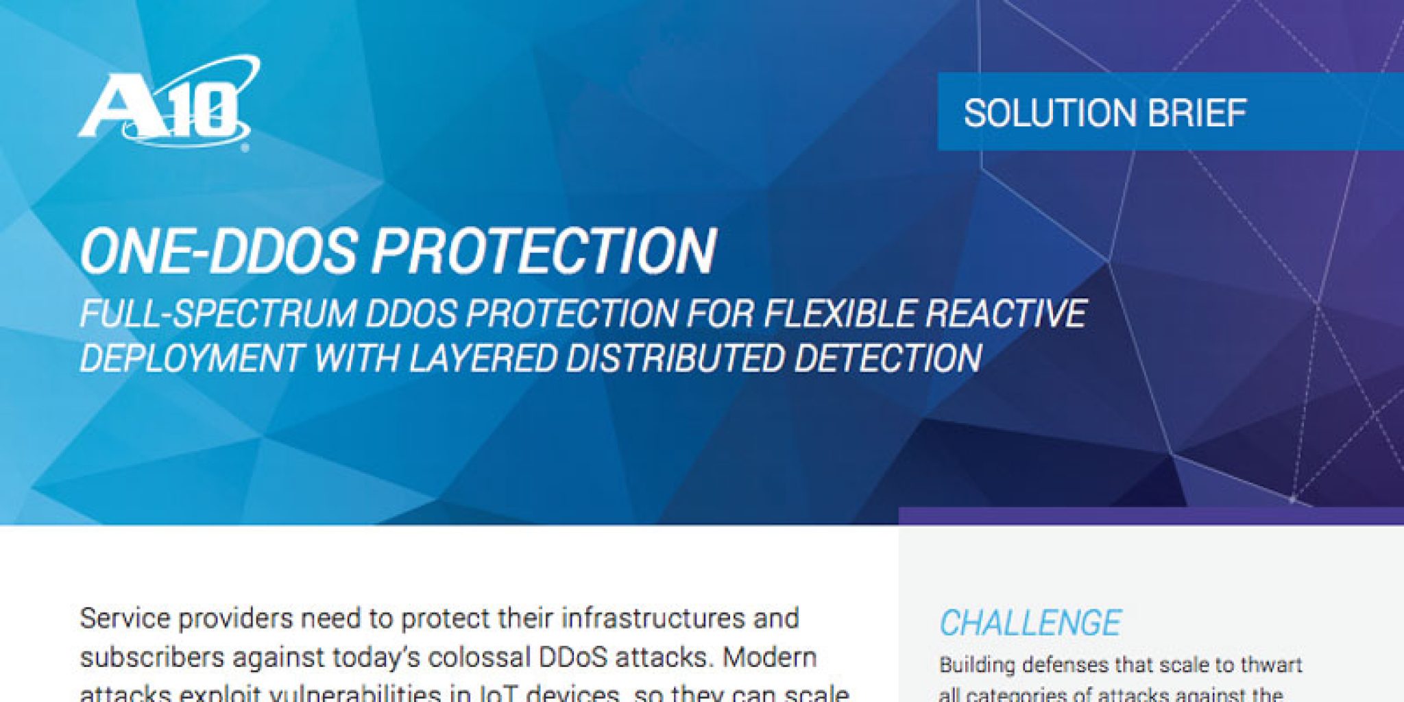 Solution Briefs | A10 Networks